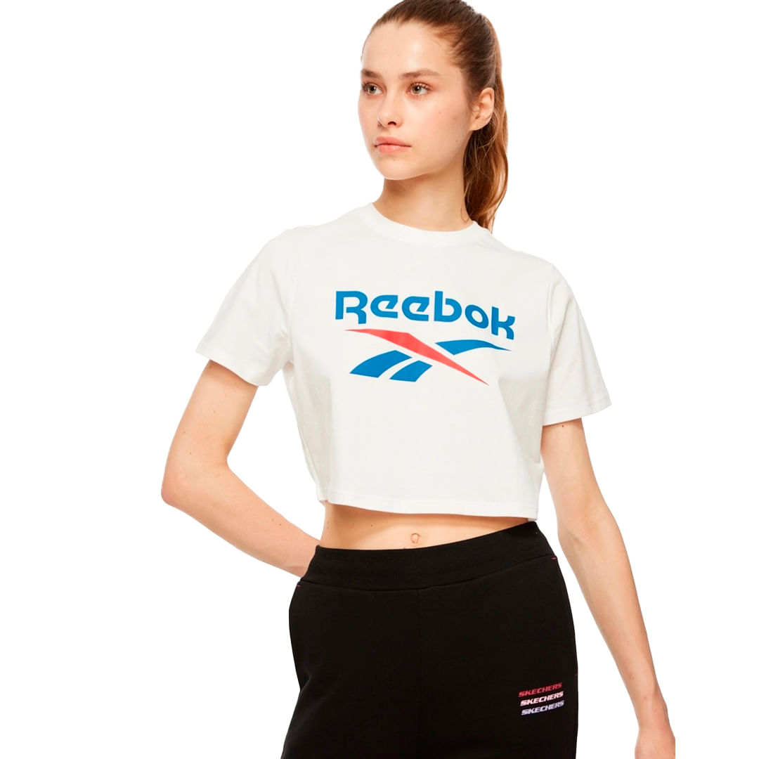 REMERA REEBOK RI BL CROP MUJER - Chelsea