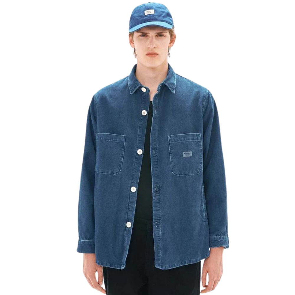 CAMPERA REVOLVER LABOR CORD INDIGO HOMBRE - Chelsea